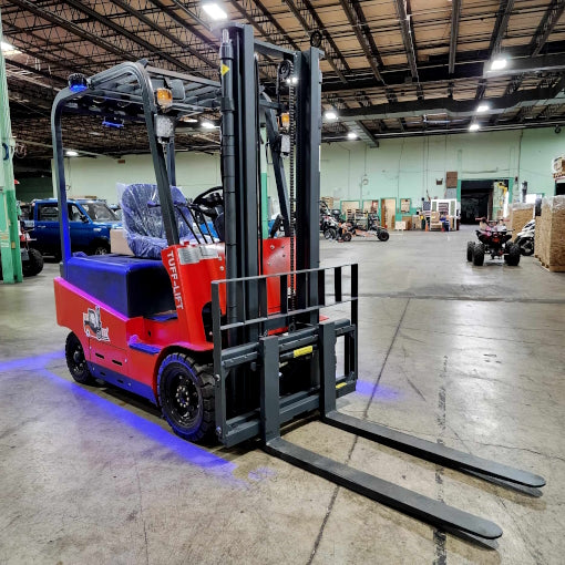 Tuff Lift 3300 Pound Electric Forklift With Side Shift 118" Lift ...