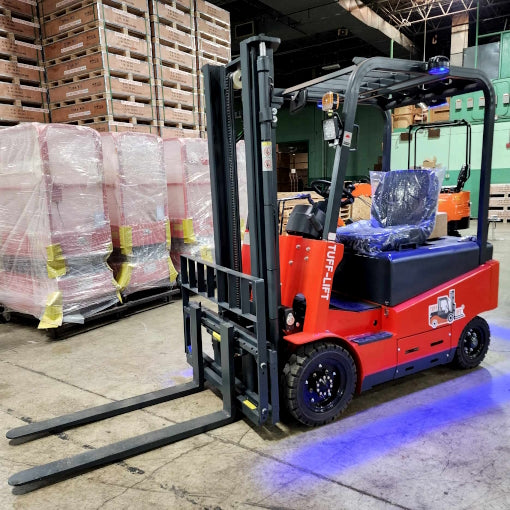 Tuff Lift 3300 Pound Electric Forklift With Side Shift 118" Lift ...