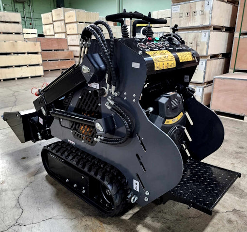 GSI - Mini Skid Steer Track Loader 23HP Gas EPA Electric Start - Black ...