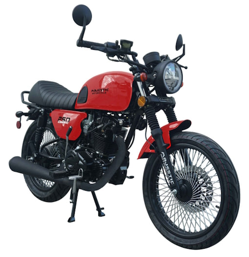 250 Majestic 4 Stroke Manual Dirt Bike w/ Electric & Kick Start ...
