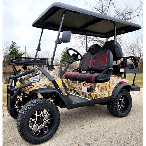 48V Electric Golf Cart 4 Seater Lifted Renegade Edition Utility Golf U ...