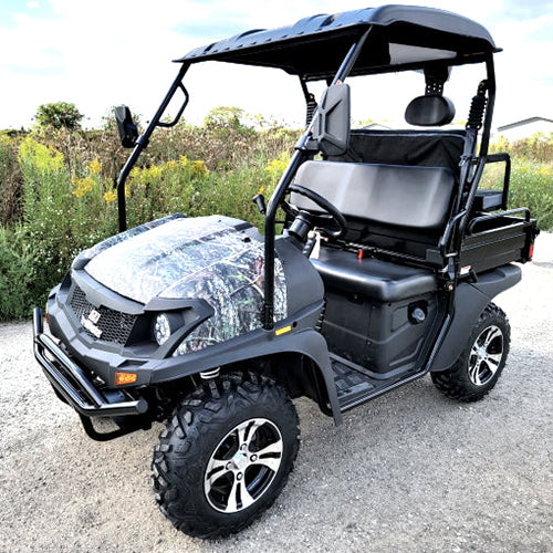 200cc Hunting UTV Gas Golf Cart VX With Real Flip Seat Contender Camo ...