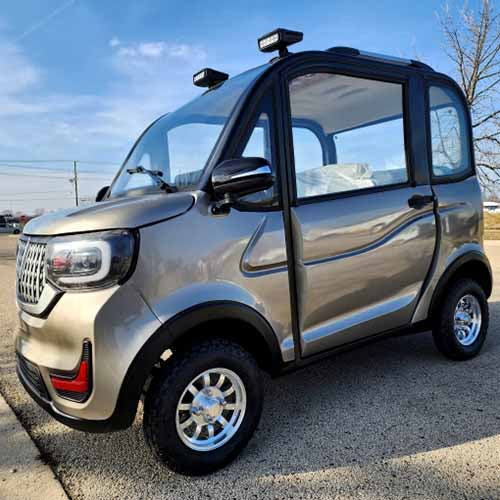 Coco Coupe 60v Electric 4 Seater Golf Cart LSV Car Champaign Gray ...