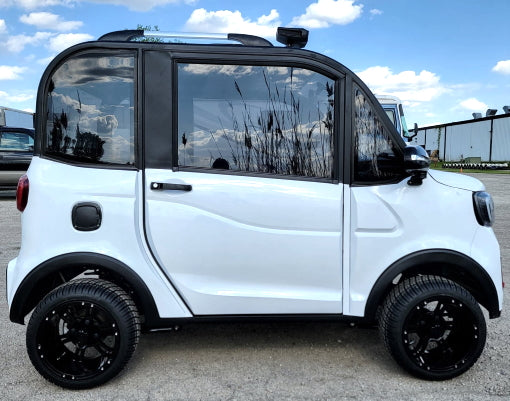 LE Coco Coupe Red Electric Golf Car Small LSV Low Speed Vehicle Golf C ...