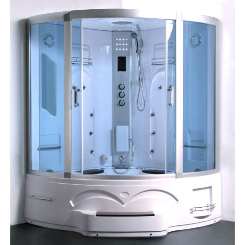 GSI - Corner Steam Shower and Bathtub Enclosure 61" x 61" - GT0514 ...